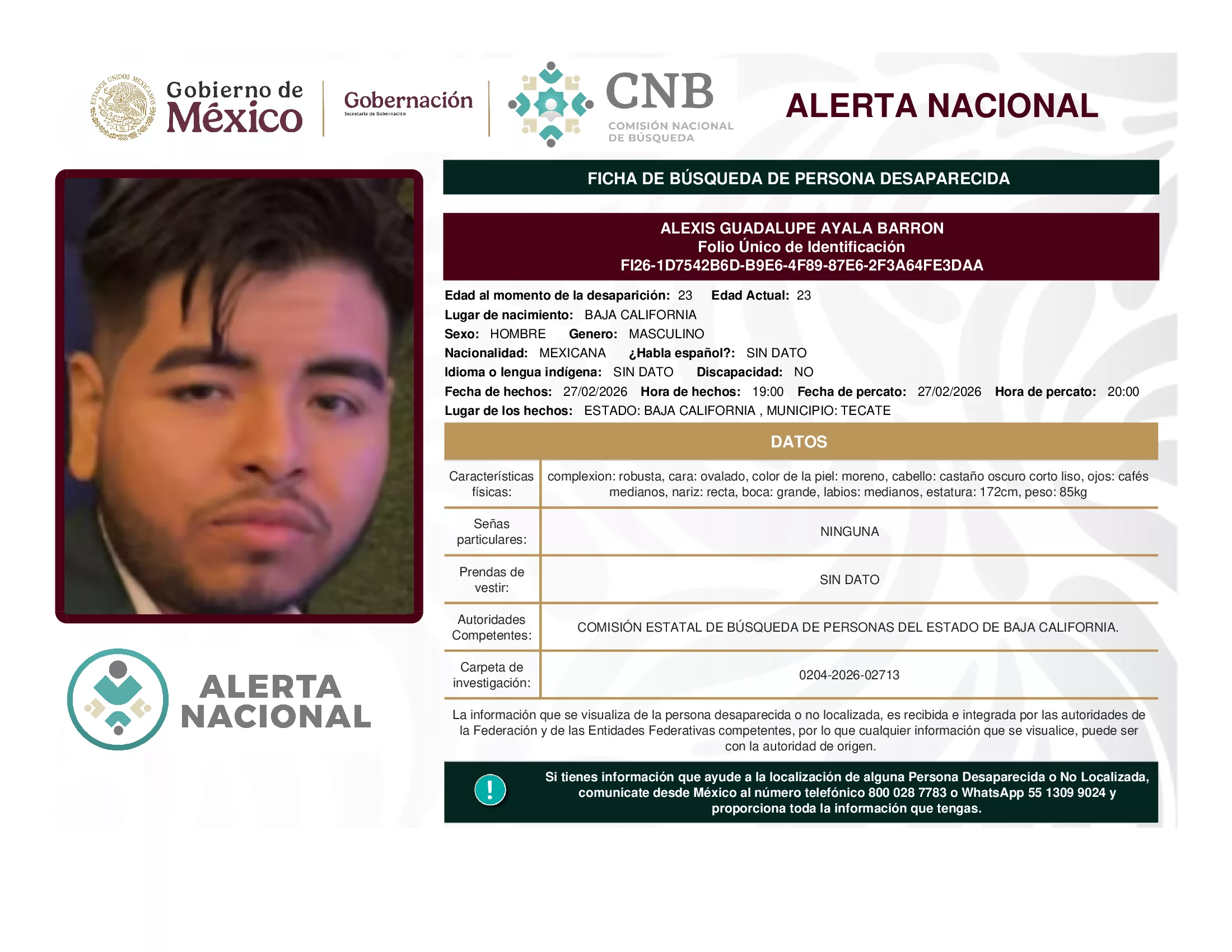 ALEXIS GUADALUPE AYALA BARRON | Seguros Argos